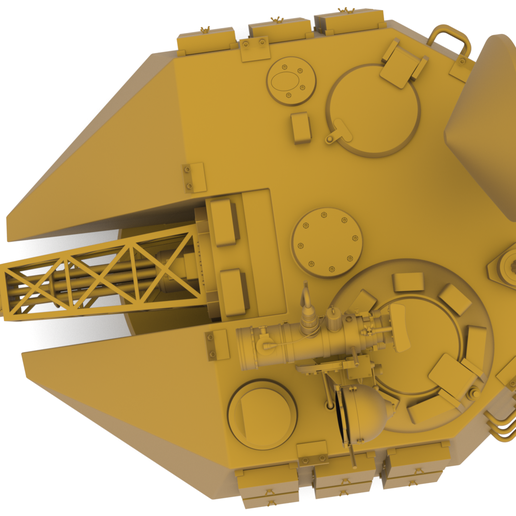 🪖 Panther Gatling Turret・ STL File for 3D printing・Cults