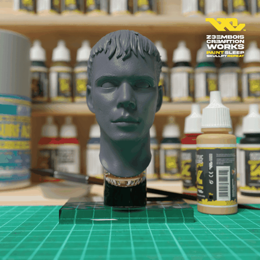 👾 Crowman 1/6 Headsculpt・ 3D File for 3D printing・Cults