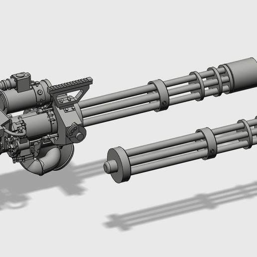 🔫 M134D Minigun・ 3D File for ・Cults