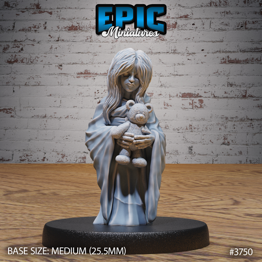Файл 3D Ghost Girl Teddy ‧ DnD Miniature ‧ Tabletop Miniatures ‧ Gaming ...