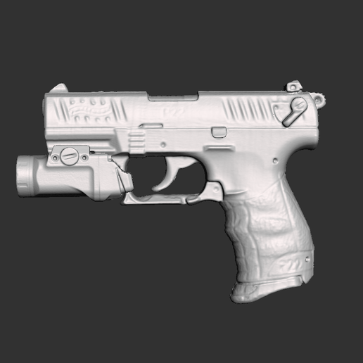 Fichier STL Walther P22 Streamlight TLR 7 Sub Real Size 3D Scan Gun ...