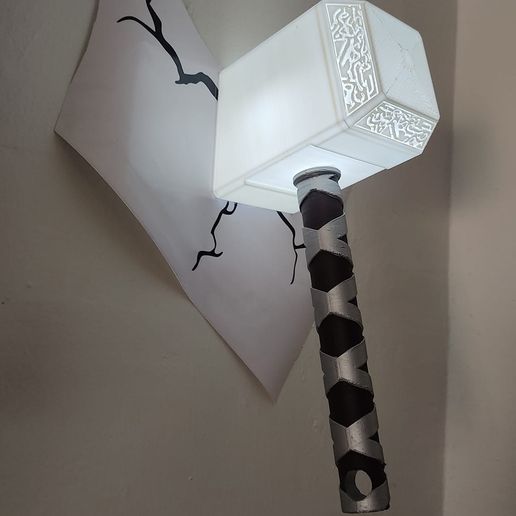 thor hammer wall light
