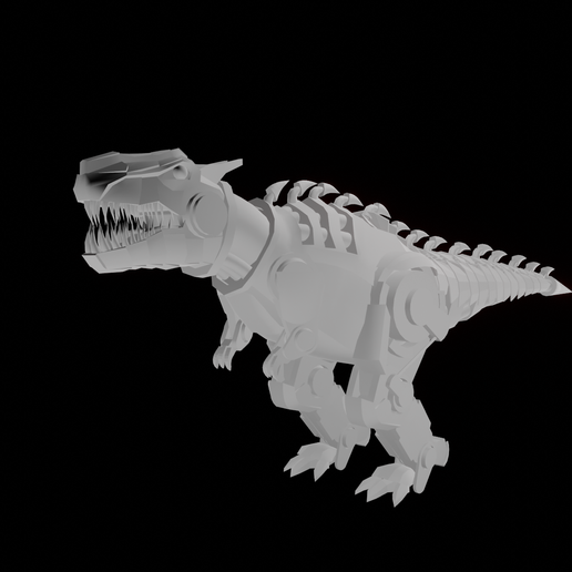 🦖 T-Rex Mech 3D Model - Print-Ready & Textured・ STL File for 3D ...
