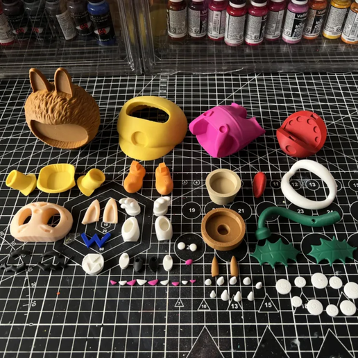 🌿 Wario Labubu x Planta Piraña・Archivo STL para Impresión 3D・Cults