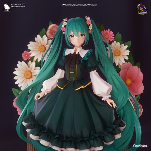 👗 Hatsune Miku | 233mm・ 3D File for 3D printing・Cults