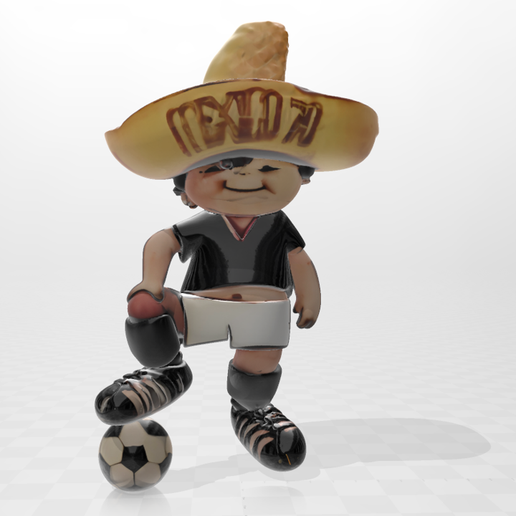 🗺️ Juanito World Cup Mexico 70・ STL File for 3D printing・Cults