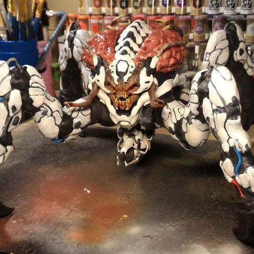 🕷️ Spider Demon - Doom・Free STL File for ・Cults