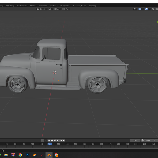🚙 ford f100 1956・ OBJ File for 3D printing・Cults
