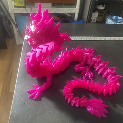 3D print Flexi Print-in-Place Imperial Dragon • made with Prusa MK3S・Cults