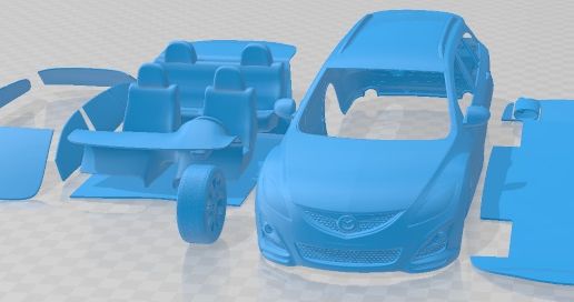 🚗 Mazda 6 Wagon 2011 Printable Car・ 3D File for 3D printing・Cults