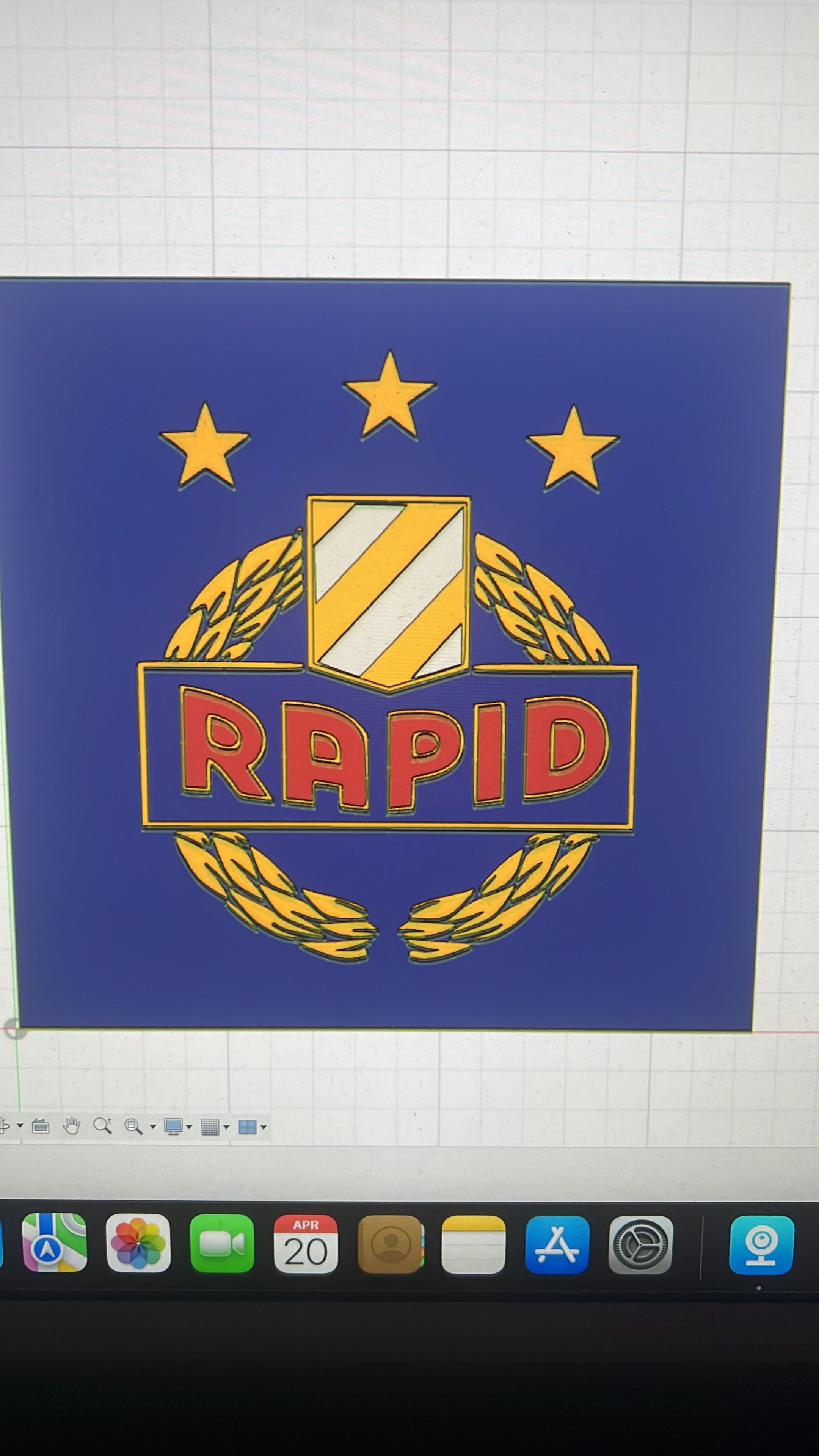 STL file rapid vienna logo・Template to download and 3D print・Cults