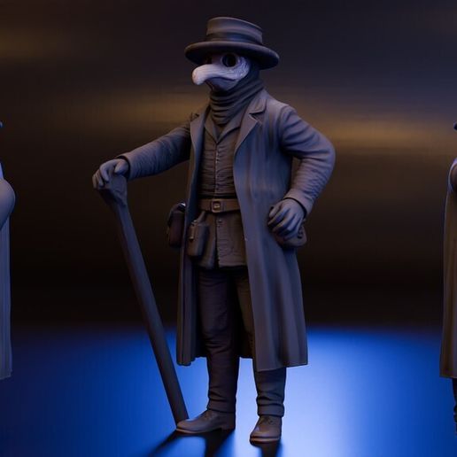 🩺 Cleric - Plague Doctor (DND / TTRPG)・Free STL File for 3D printing・Cults