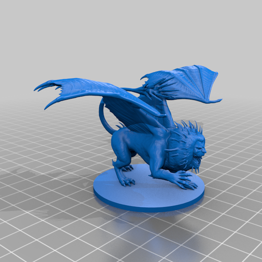 🇬🇷 Manticore・Free STL File for 3D printing・Cults