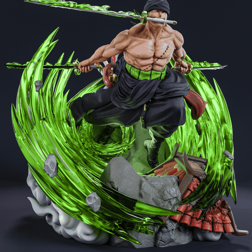👾 Roronoa Zoro・ STL File for 3D printing・Cults