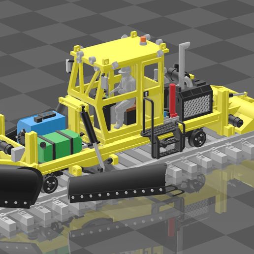 🌨️ N Scale Snow Plow Machine (MOW)・ STL File for 3D printing・Cults