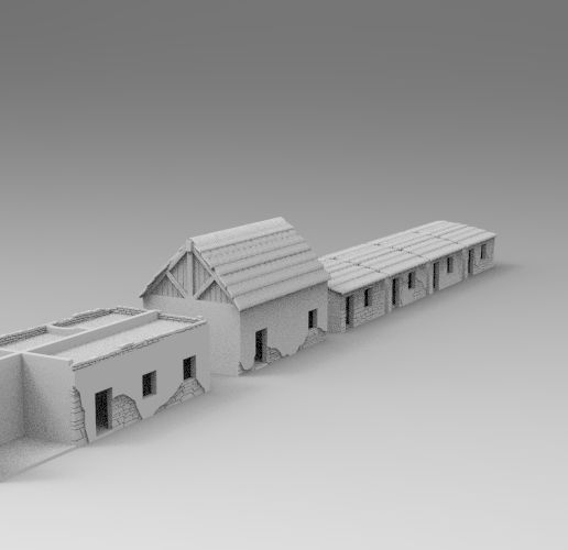 🚆 The Alamo - complete diorama・ 3D File for 3D printing・Cults