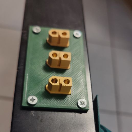Free 3D file XT60 Triple Panel Mount 🔧 ・Design to download and 3D print ...