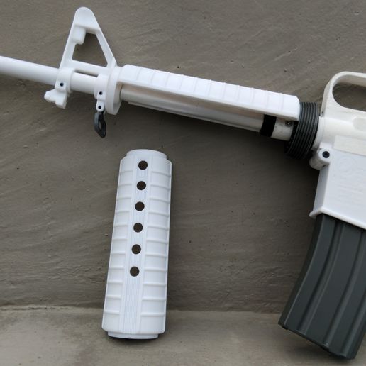 🔫 Skinny CAR-15 Handguard (Airsoft)・3D Print with the Bambu Lab A1 Mini ...