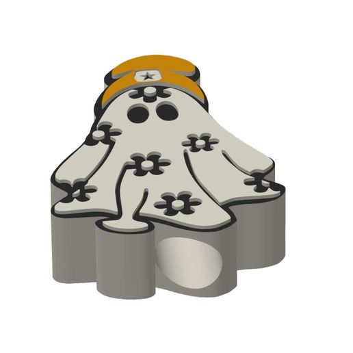 👻 Ghost In Cap Straw Topper 2 sizes 3MF File included・ 3D File for 3D ...