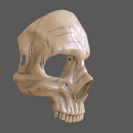 OBJ file Skull Masks Pack 3 Horns 💀 ・3D printing design to download・Cults