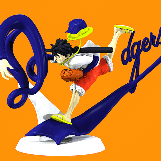 ⚾ Luffy - Shohei Ohtani - baseball dodgers style - ONE PIECE・ 3D File ...