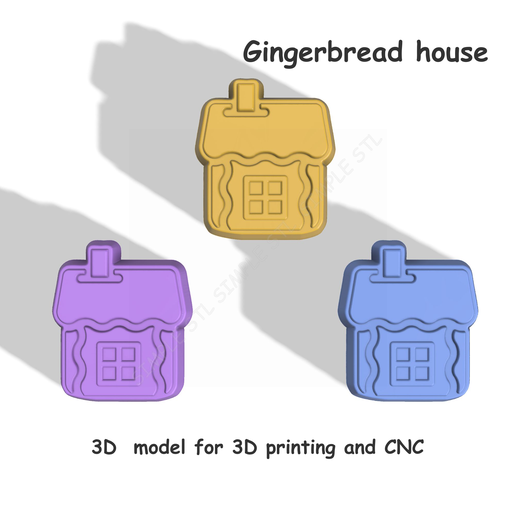 STL file Gingerbread house Stl File 🏠 ・3D printing idea to download・Cults