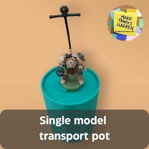⚔ Warhammer 40K Single model transport pots・Free OBJ File for ・Cults