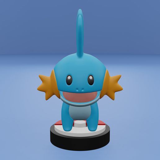 🐉 Pokemon No. 258 Mudkip・ STL File for 3D printing・Cults