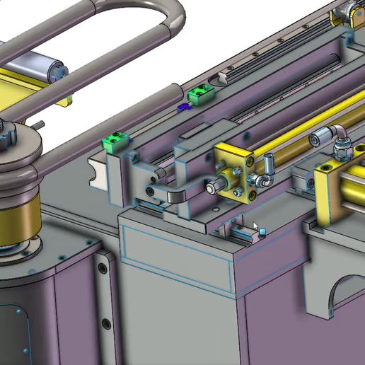 🎛️ 3D CAD Model Numerical Control Pipe Bending Machine for Precision ...