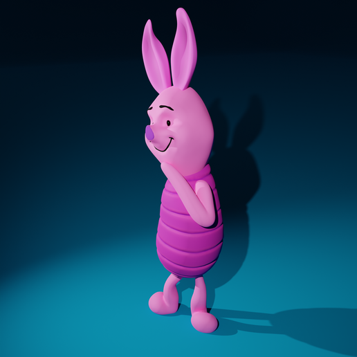 👾 Piglet・Free STL File for ・Cults