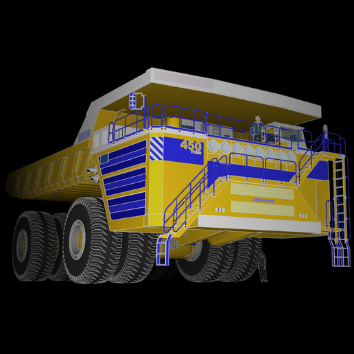 STL file BELAZ 75710 🚚 ・3D printing design to download・Cults