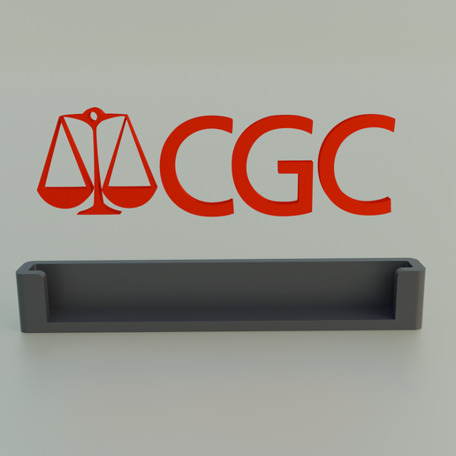 🐉 CGC Wall Mount Stand - Horizontal - Command Strip・Archivo STL para ...