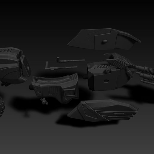 🎬 Batman with Batcycle Batblade・ 3D File for ・Cults