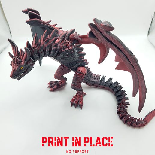 🐉 balerion dragon print_in_place・ STL File for 3D printing・Cults