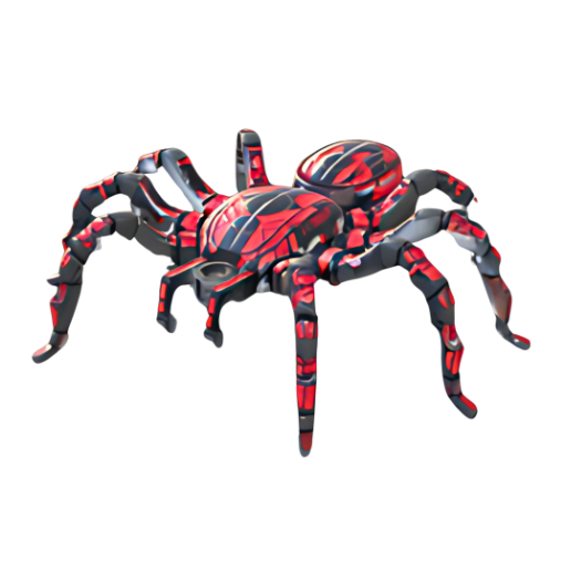 🕷️ Geometric Articulated Spider・ STL File for 3D printing・Cults