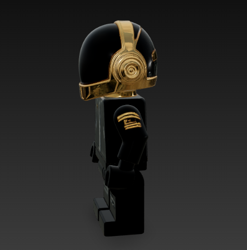 🎵 Daft Punk Guy-Manuel LEGO Style Figure・Free STL File for 3D printing ...