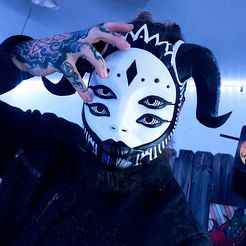 3D printer Hellequin Mask • made with Bambu p1s・Cults