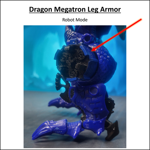 🤖 Transformers Beast Wars / RID2001 Megatron & Cryotek Leg Armor・ 3MF ...