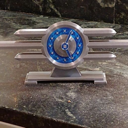 🕰️ Vault-Tec Logo Desk Clock・Free STL File for ・Cults
