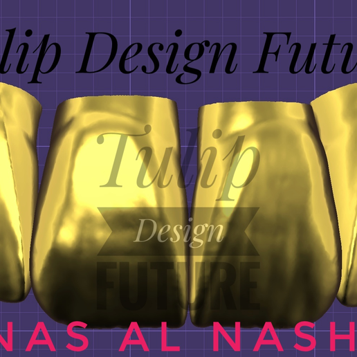 🌷 Tulip Design Future teeth・ 3D File for 3D printing, Papercraft ...