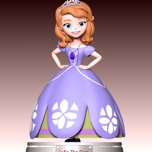 👸 Sofia Princess・Archivo 3D para Impresión 3D・Cults