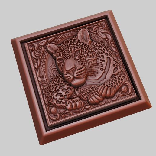 Fichier 3D Leopard Animal 3D Model for CNC Router Laser & 3D Printer 🐆 ...