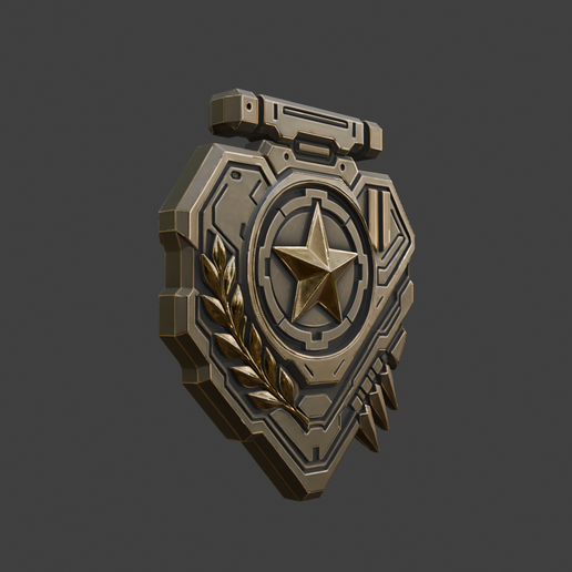 🏅 Futuristic War Medal・ STL File for 3D printing・Cults