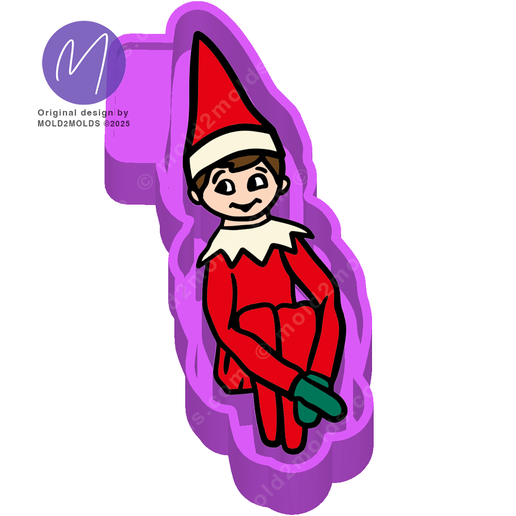 🎄 Christmas Elf on the Shelf Freshie STL Mold Housing・ STL File for 3D ...