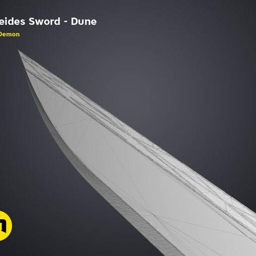 🗡️ Atreides Sword 1 – Dune・ 3D File for ・Cults