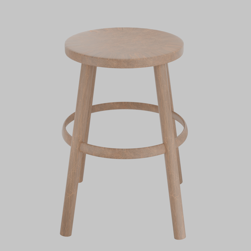 🪵 Wooden Stool 3D Model・Free STL File for ・Cults