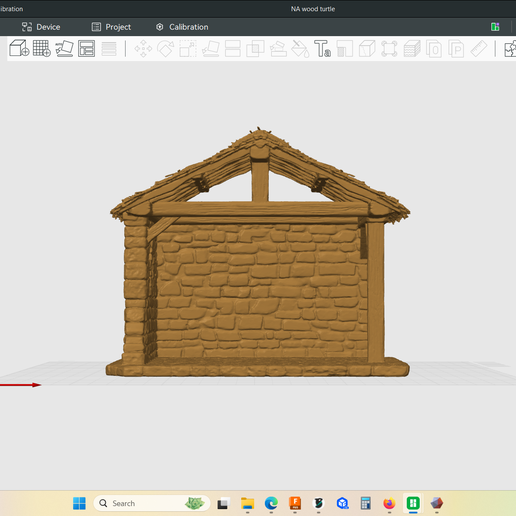 🎄 Very traditional style Nativity building, stable, shed for Christmas ...