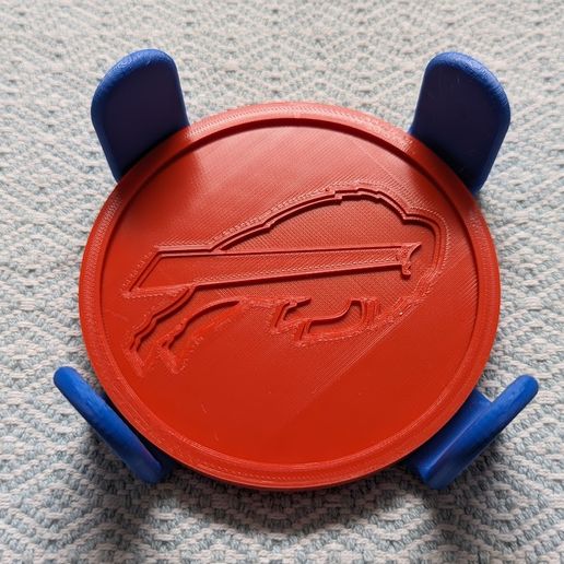 🍾 Buffalo Bills Coaster w/Holder (holds 6)・ STL File for 3D printing・Cults