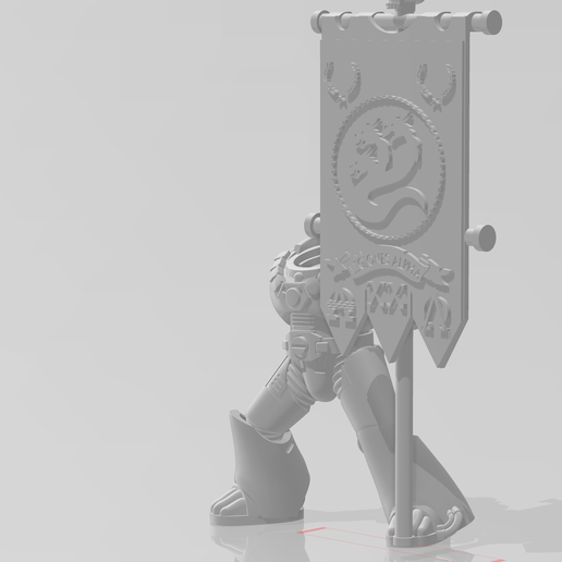 STL file Alpha Legion XX Banner Legion 🎲 ・3D print model to download・Cults