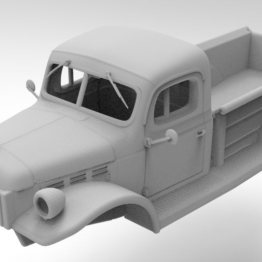 👽 Dodge Power Wagon SCX24 133.5mm・ STL File for 3D printing・Cults